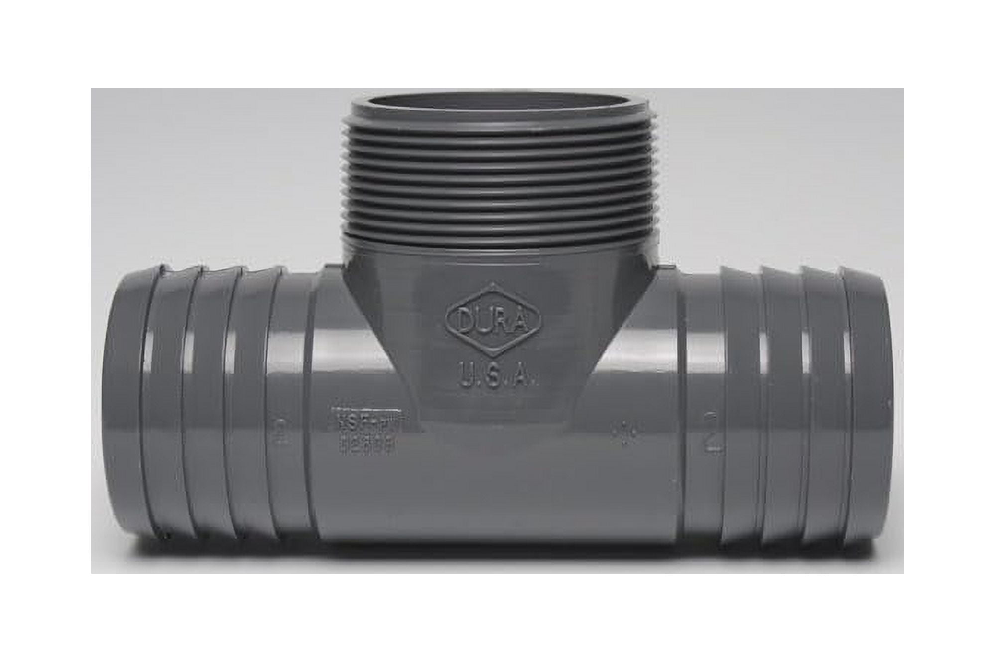 Dura Plastics | PVC Insert Combination Tee | Schedule 40 Black | 1-1/4 ...