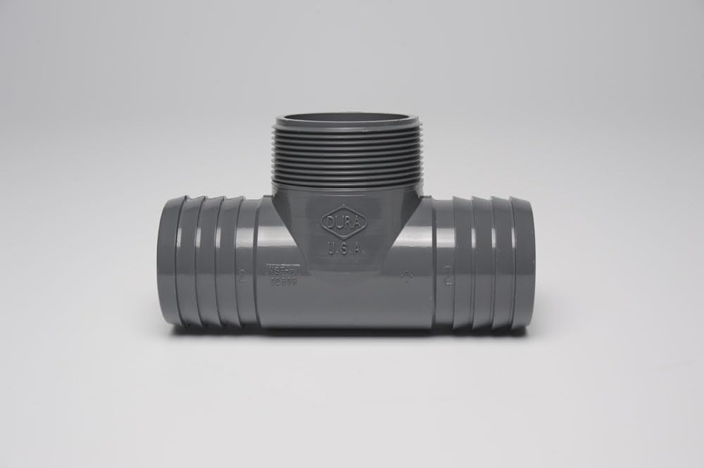 Dura Plastics | PVC Insert Combination Tee | Schedule 40 Black | 2 ...