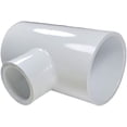 Dura Plastics Schedule 40 PVC Reducing Tee (SxSxS) | Three slip sockets ...