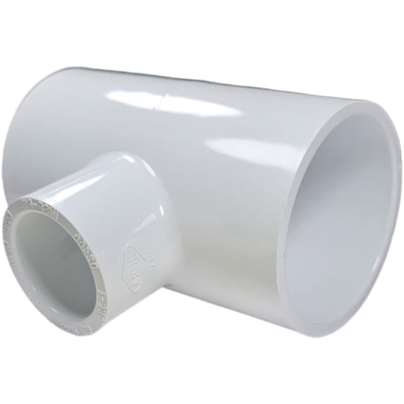 Dura Plastics Schedule 40 PVC Reducing Tee (SxSxS) | Three slip sockets ...