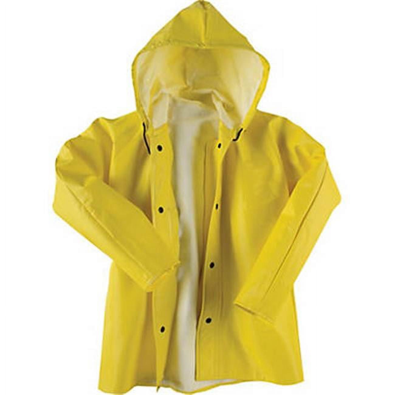 Dura Quilt 56 Yellow Attached Hood Rain Jacket - Walmart.com