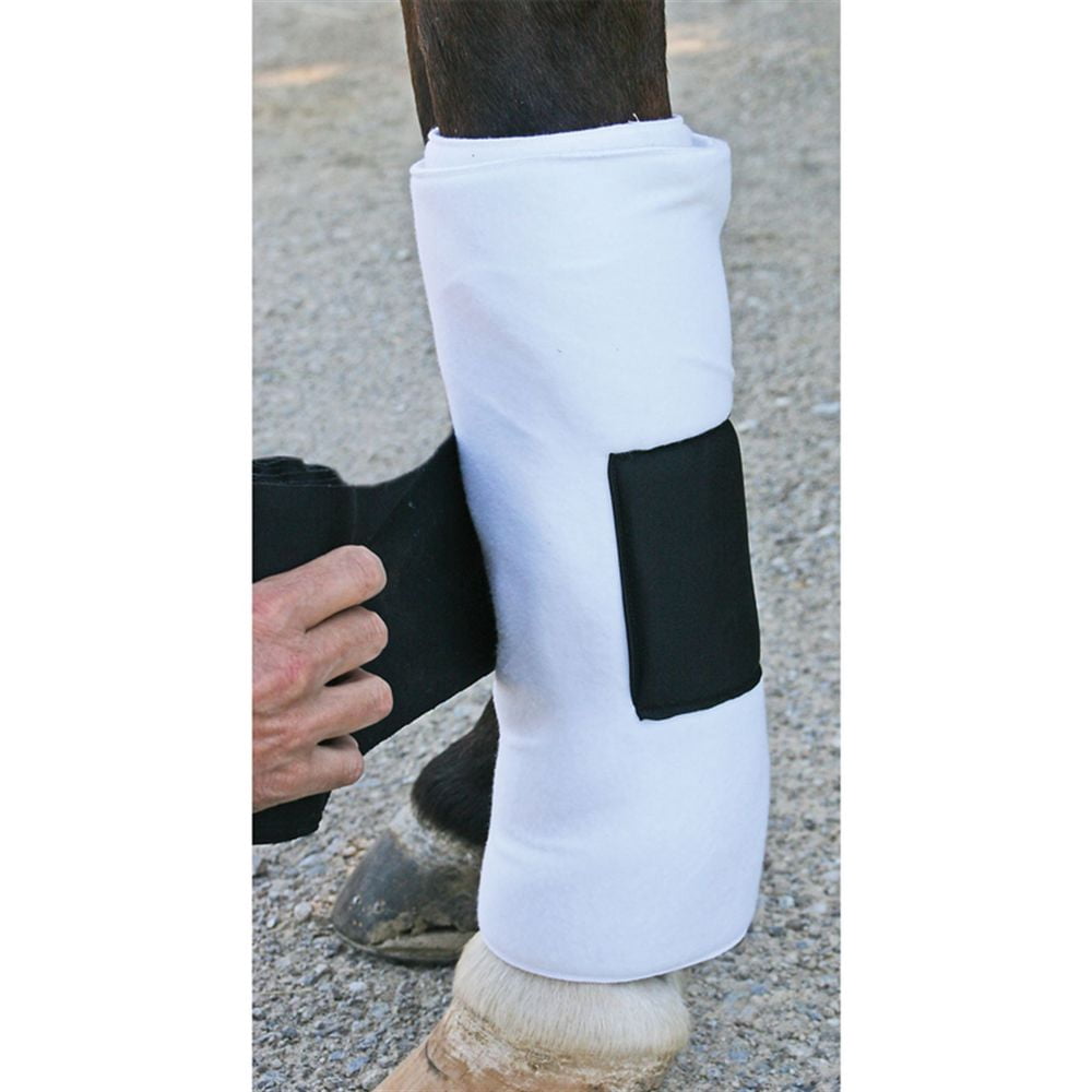Dura-Tech Combo No Bow Leg Wraps for Horses | White & Black Combo ...