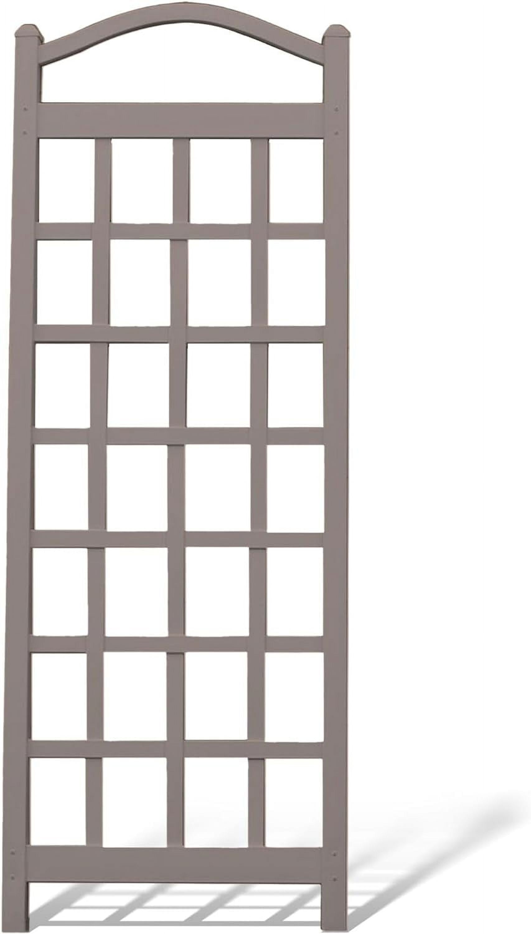 Dura-Trel PVC Garden Trellis for Climbing Vine Plants, Cambridge, Mocha ...