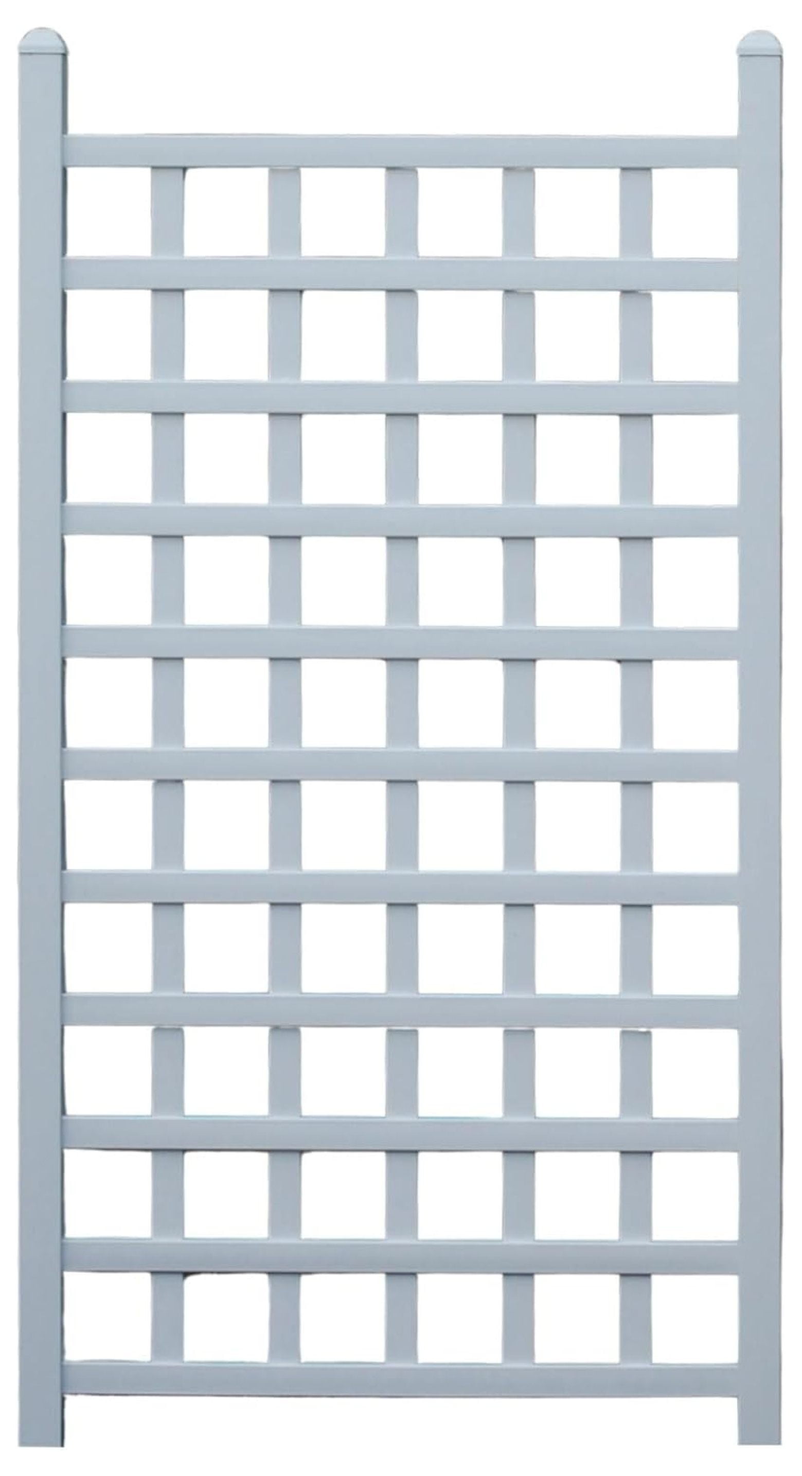 Dura-Trel PVC Garden Trellis for Climbing Vine Plants, Country Garden, White, 35" x 66 ...