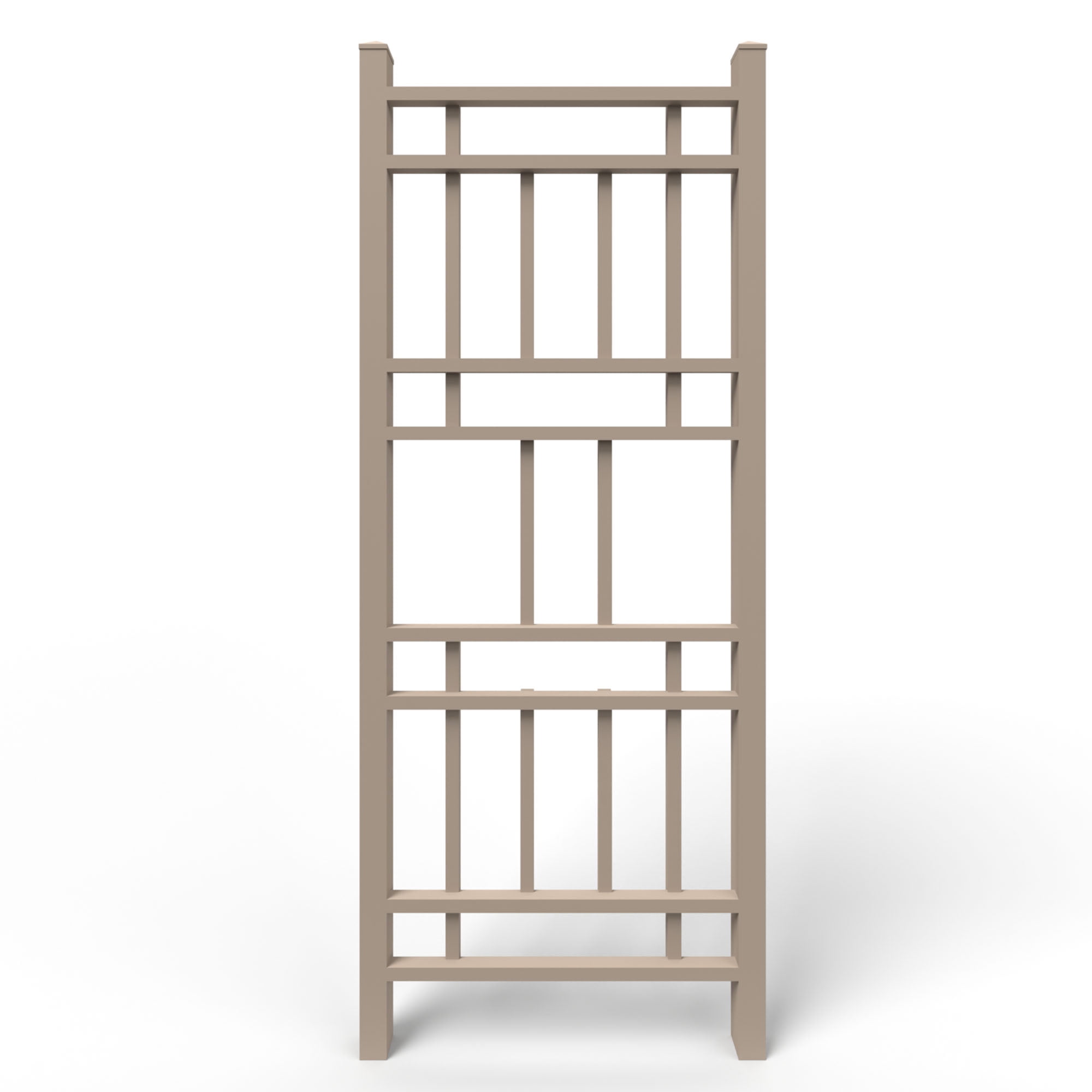 "DuraTrel Wellington 28"" x 75"" Mocha PVC Vinyl Outdoor Patio Trellis ...