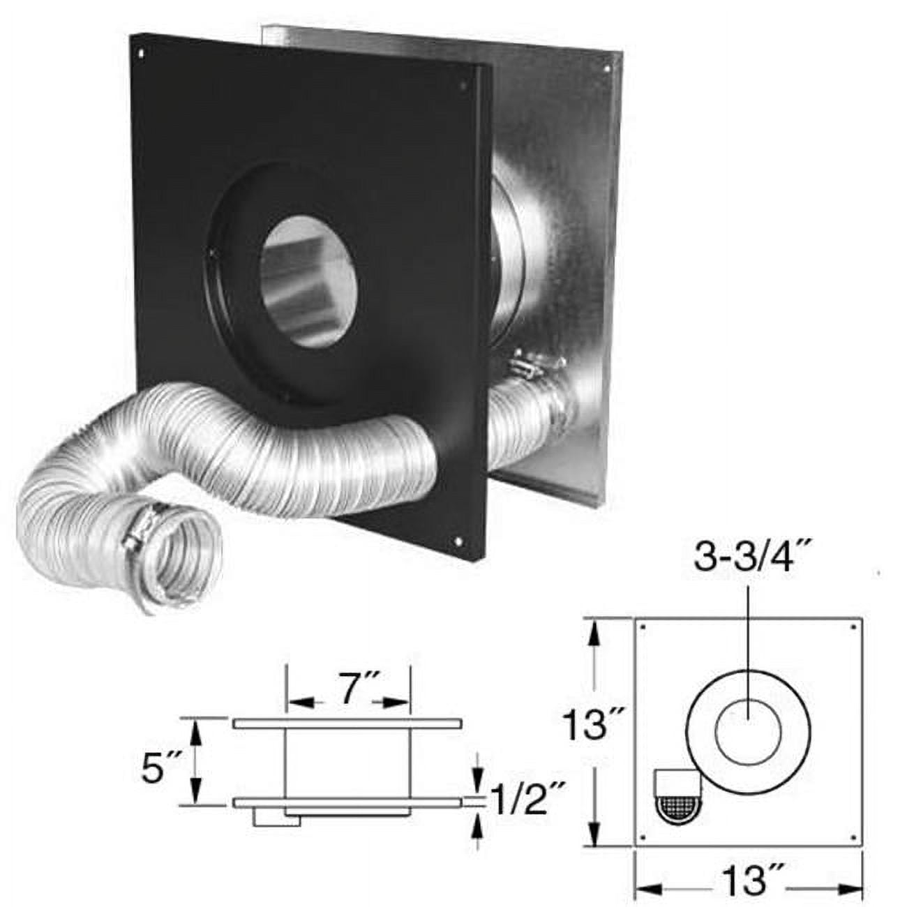 Dura-Vent 3'' PelletVent Pro Wall Thimble Air Intake Kit - Walmart.com