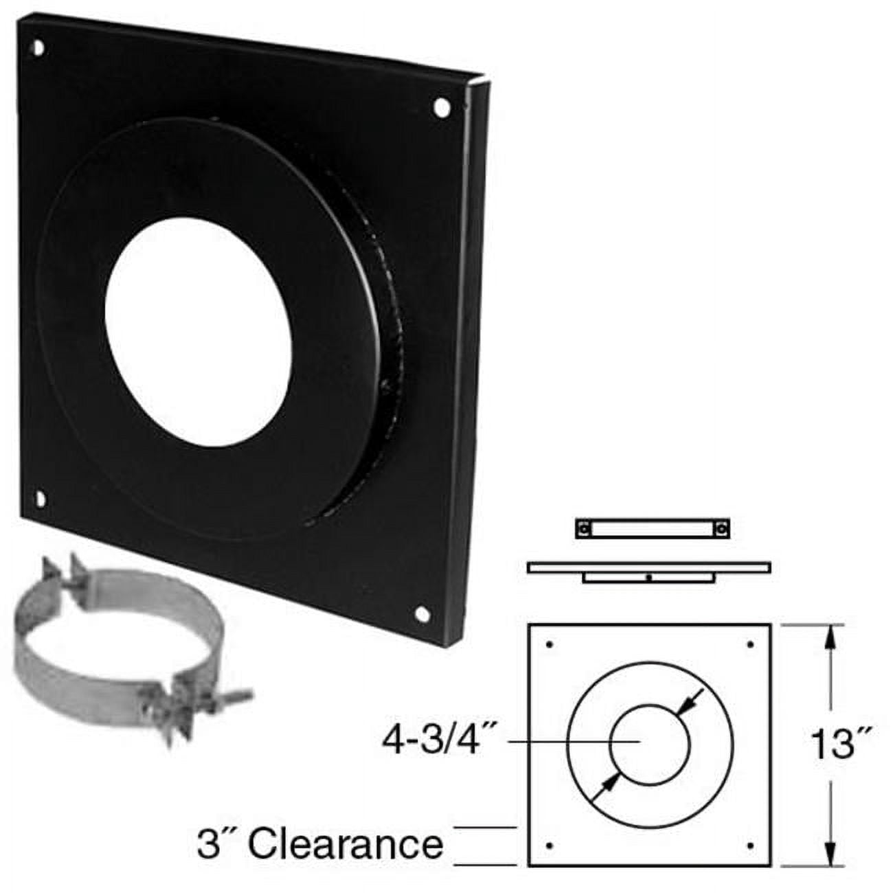 Dura-Vent 4PVP-FS3 4'' PelletVent Pro Ceiling Support Firestop Spacer ...