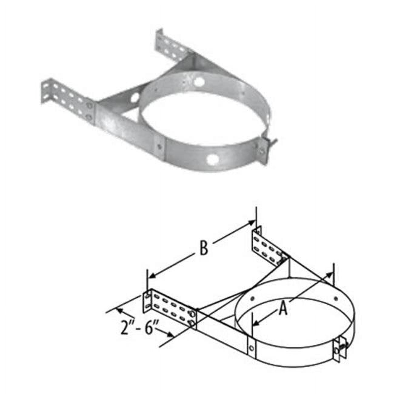 Dura Vent 6DT-AWS 6 x 8 in. DuraTech Adjustable Wall Support ...