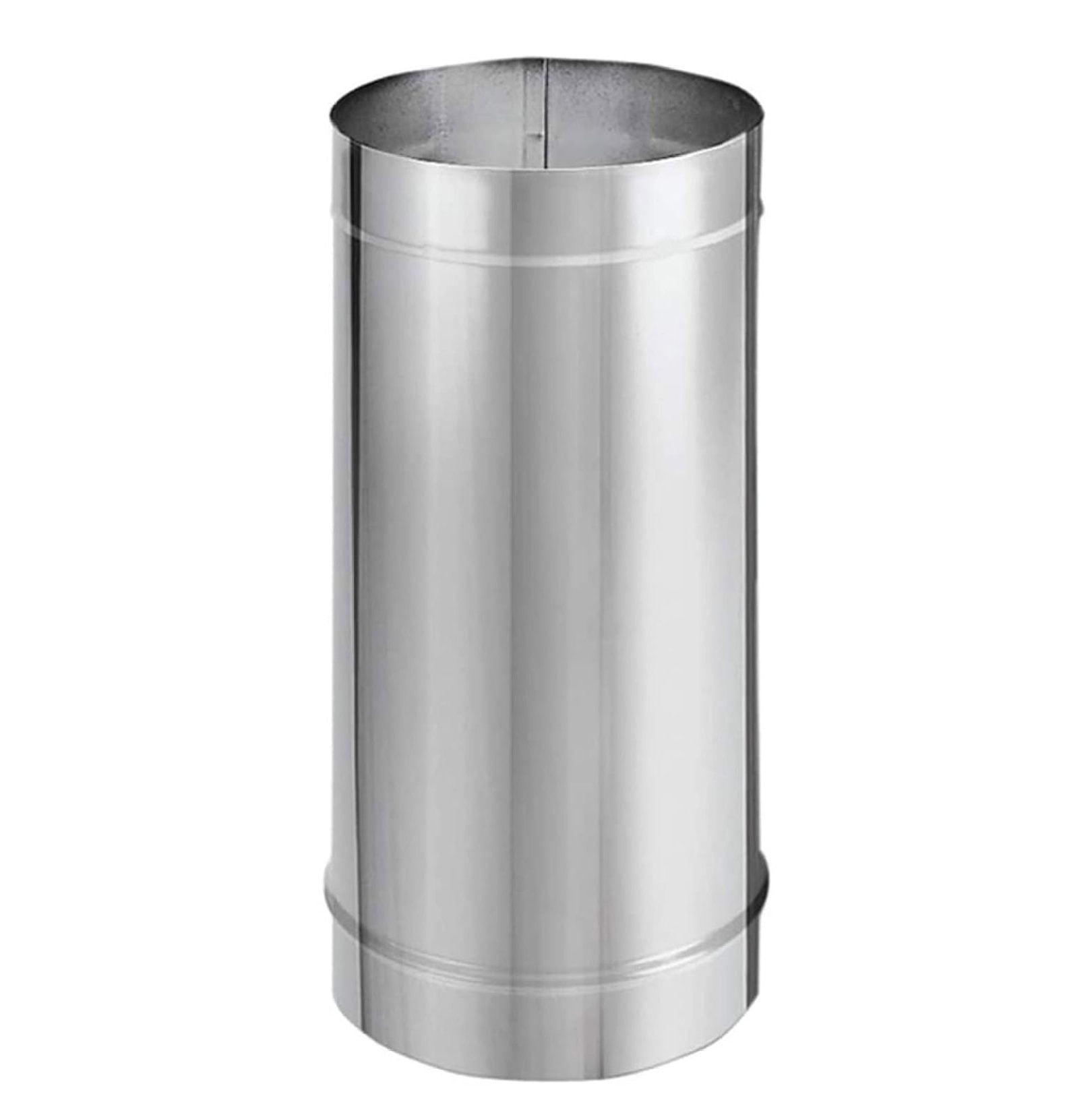 DuraBlack 6DBK-12SS 12 x 6 Inches Stainless Steel Single Wall Wood ...