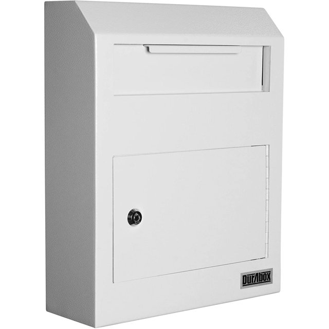 DuraBox Wall Mount Locking Deposit Drop Box Safe (W500-GY) (Gray ...