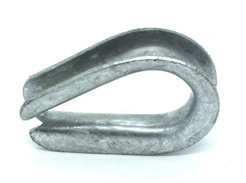 DuraBrite Galvanized Steel Heavy-Duty Cable Thimbles - 3/16" Wire Rope ...