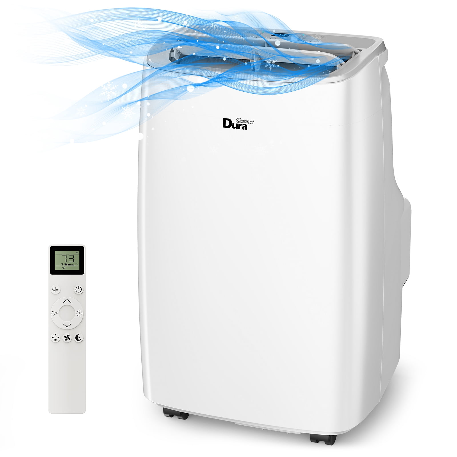 DuraComfort Portable Air Conditioner, 8000 BTU ASHRAE, Dehumidifier ...