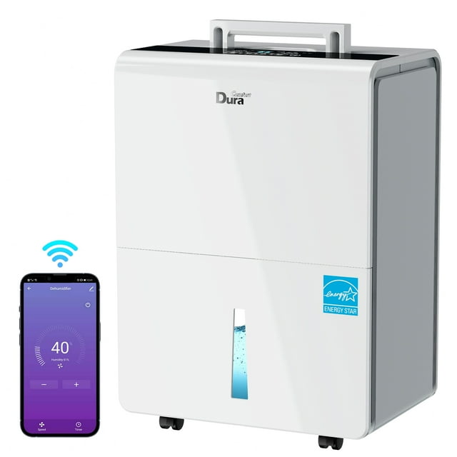 DuraComfort Smart Dehumidifier for Home, 35 Pints, Up to 3000 Sq.Ft ...