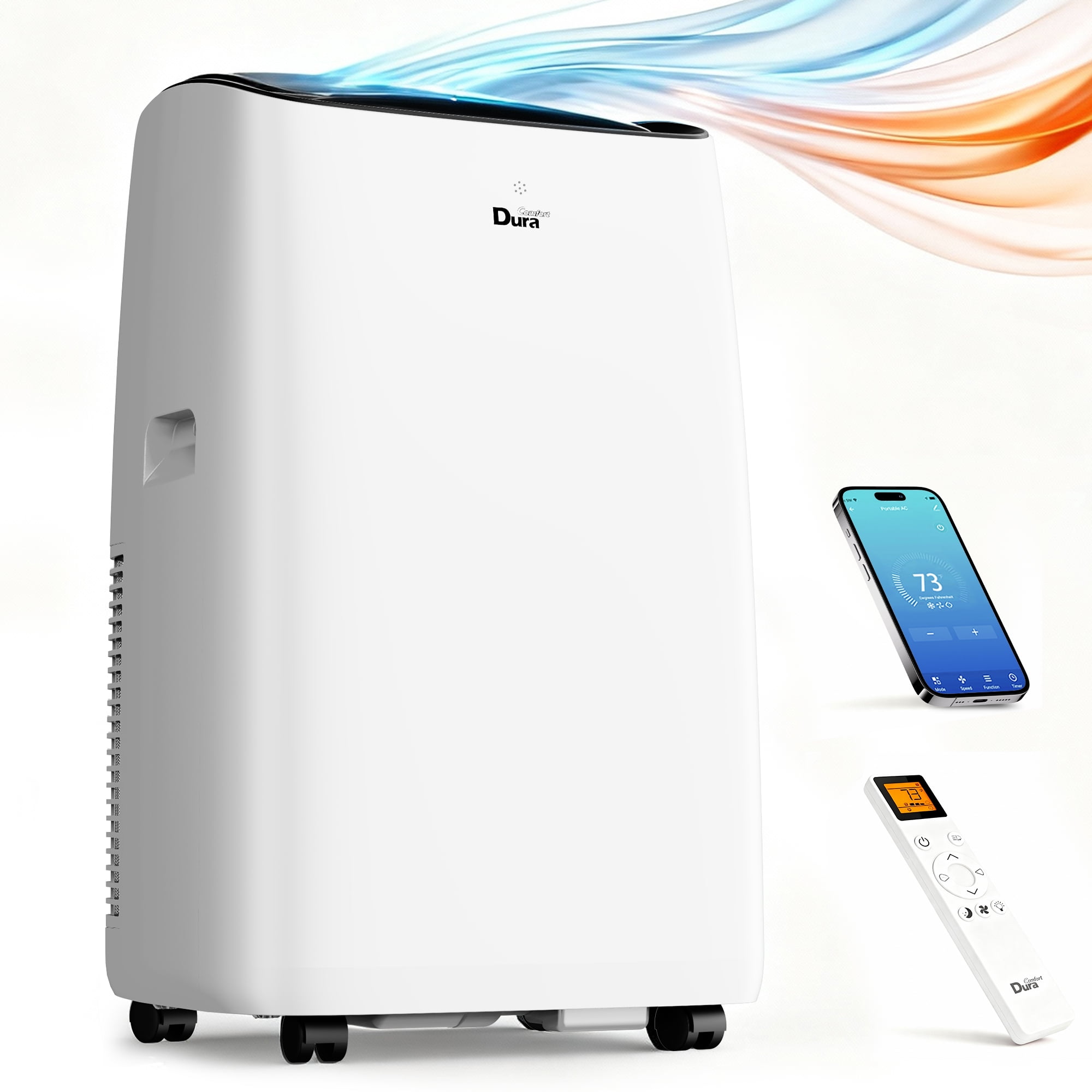 DuraComfort Portable AC and Heating Unit, 12000 BTU Cooling, 10000 BTU ...