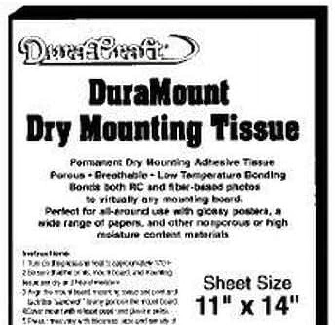 DuraCraft DuraMount Dry Mounting Tissue (11" x 14", 25 Sheets ...
