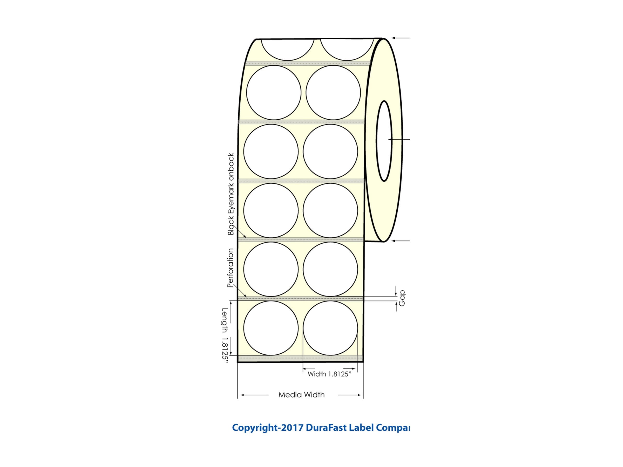 DuraFast - Paper - high-glossy - permanent adhesive - perforated ...