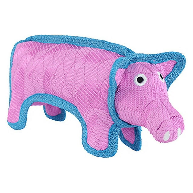 DuraForce Durable Woven Fiber Pig Dog Toy with Squeaker - Walmart.com