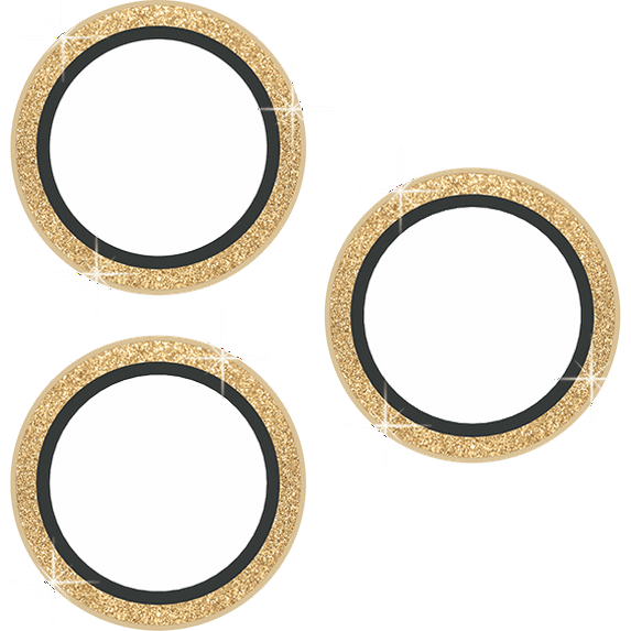 DuraGlass Gold Glitter Glass Camera Protector - iPhone 16 Pro/16 Pro ...