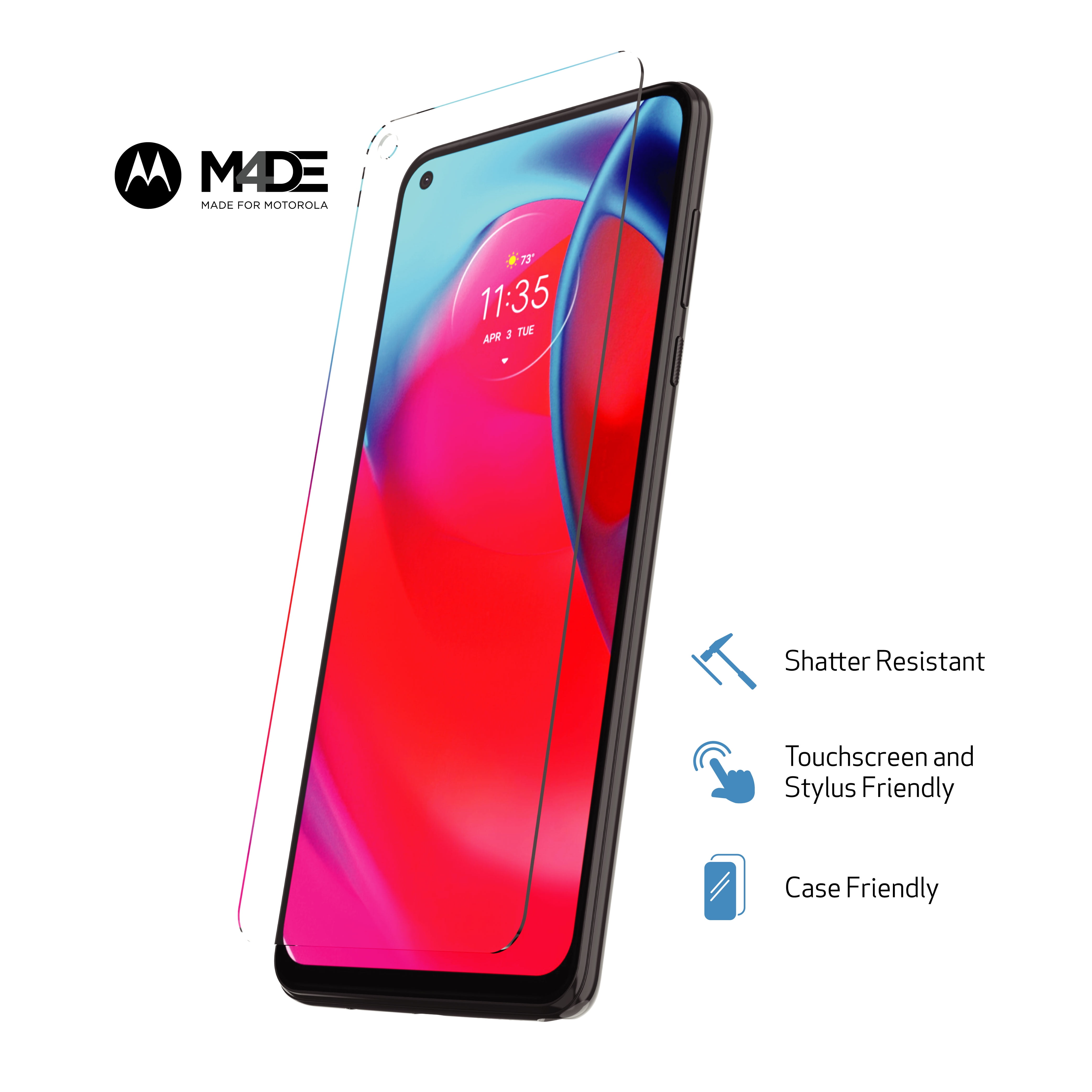 DuraGlass Tempered Glass Screen Protector for Moto G Stylus 5G ...