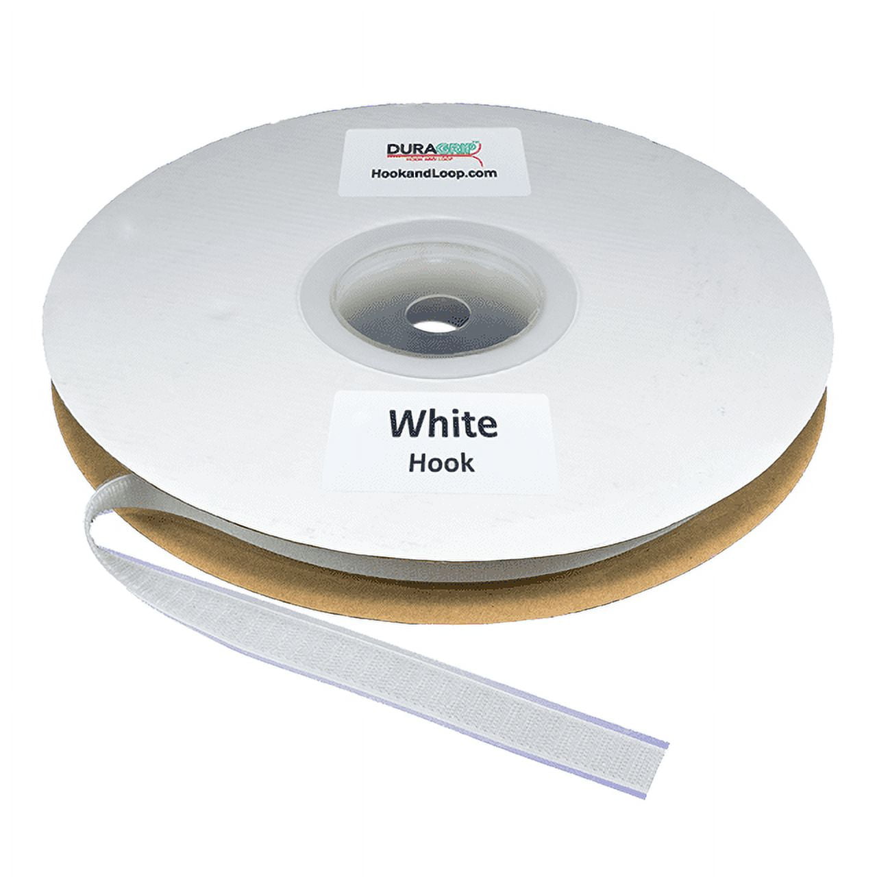 DuraGrip® Brand - 3/4" White Hook Peel & Stick - Rubber - Walmart.com