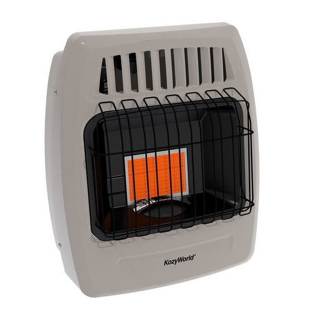 DuraHeat Kozy World 6,000 BTU Infrared Liquid Propane Gas Wall Heater ...