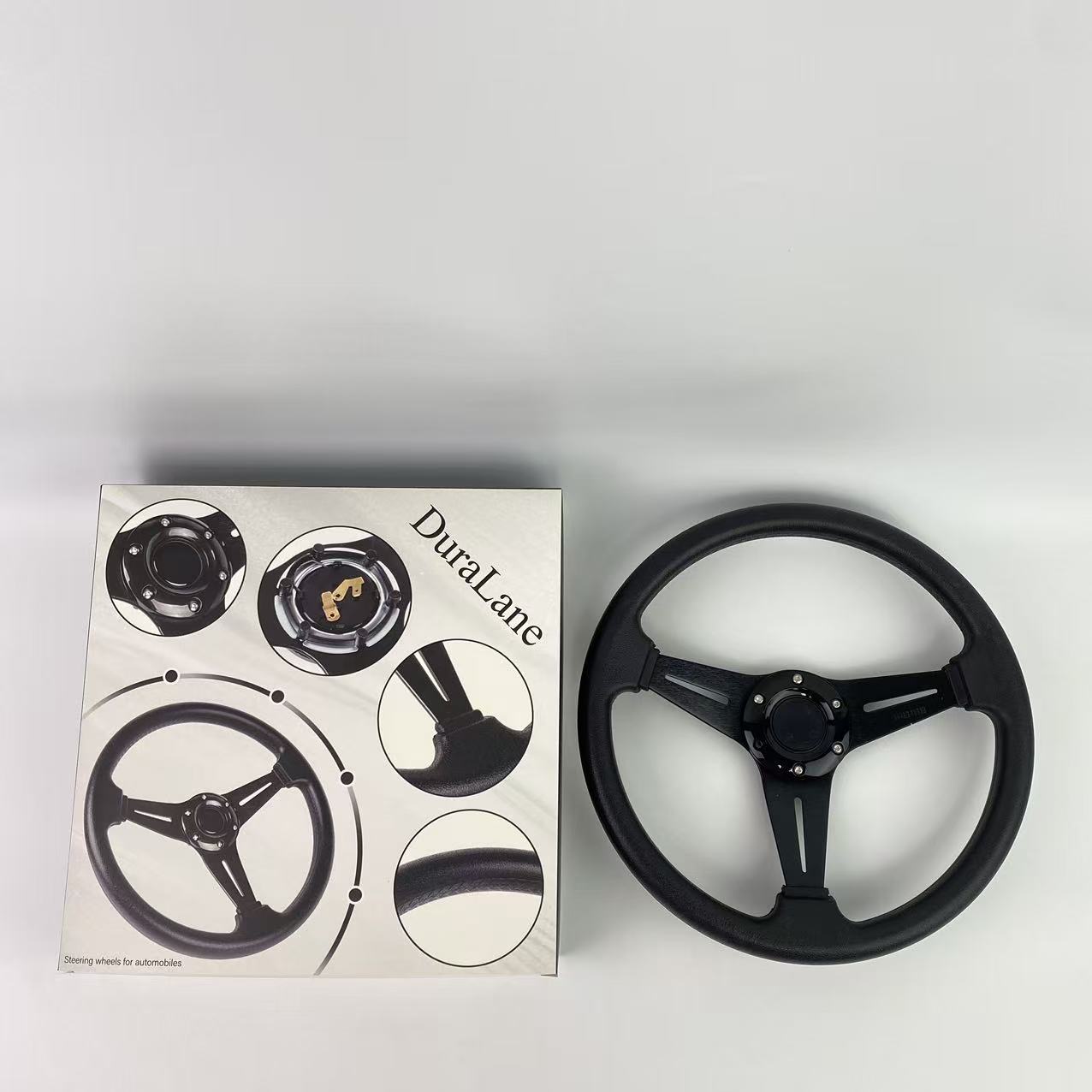 DuraLane Steering wheels for automobiles,13.8” Auto Racing Steering ...