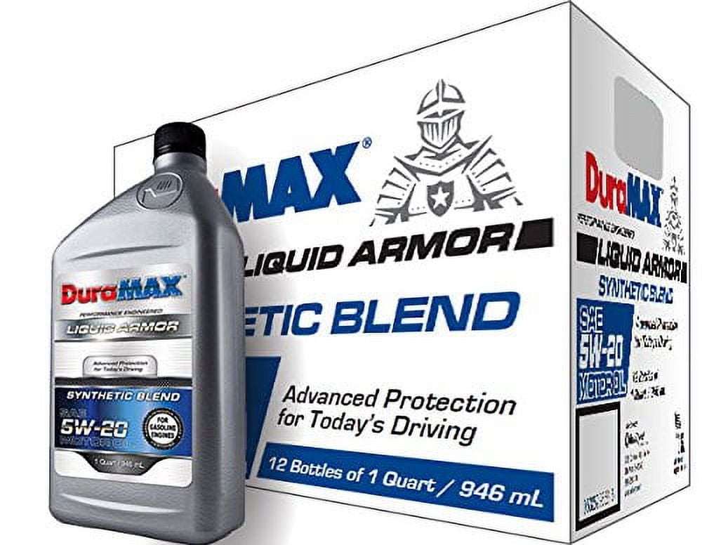 DuraMAX Synthetic Blend 5w20 Motor Oil - Case of 12 Quart Bottles ...