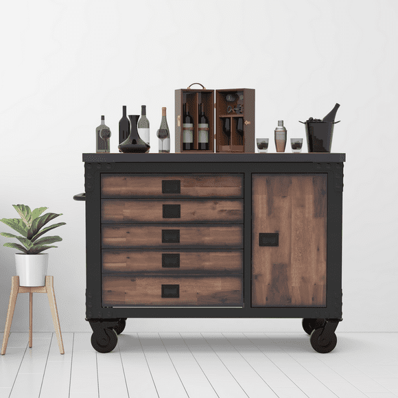 Rolling Craft Cart With Drawers