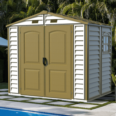 Duramax Waterproof 4ft x 10ft Sidemate Vinyl Resin Outdoor Storage Shed ...