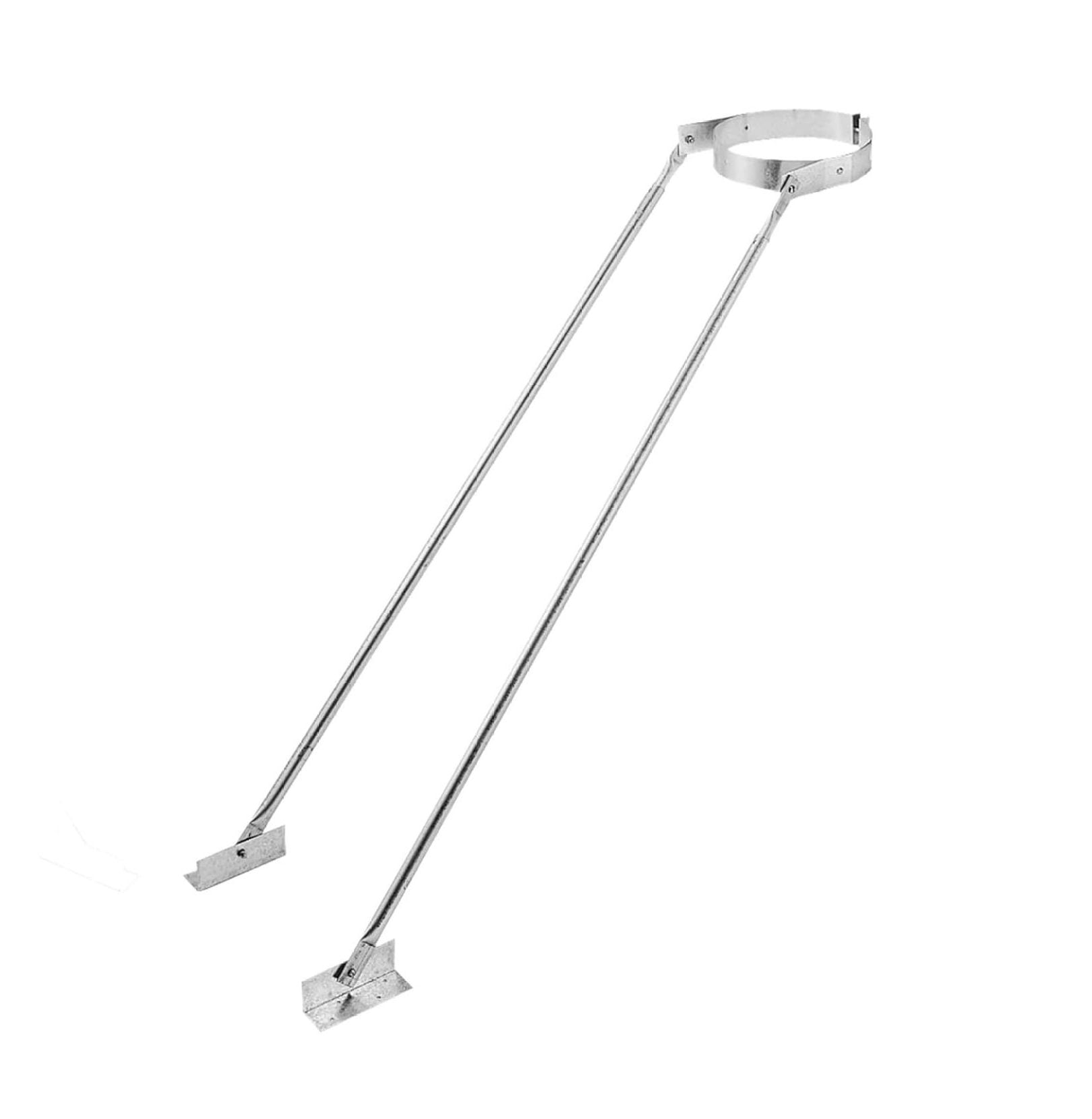 DuraPlus 8 Inch Extended Roof Bracket Chimney Stove Pipe Support for ...