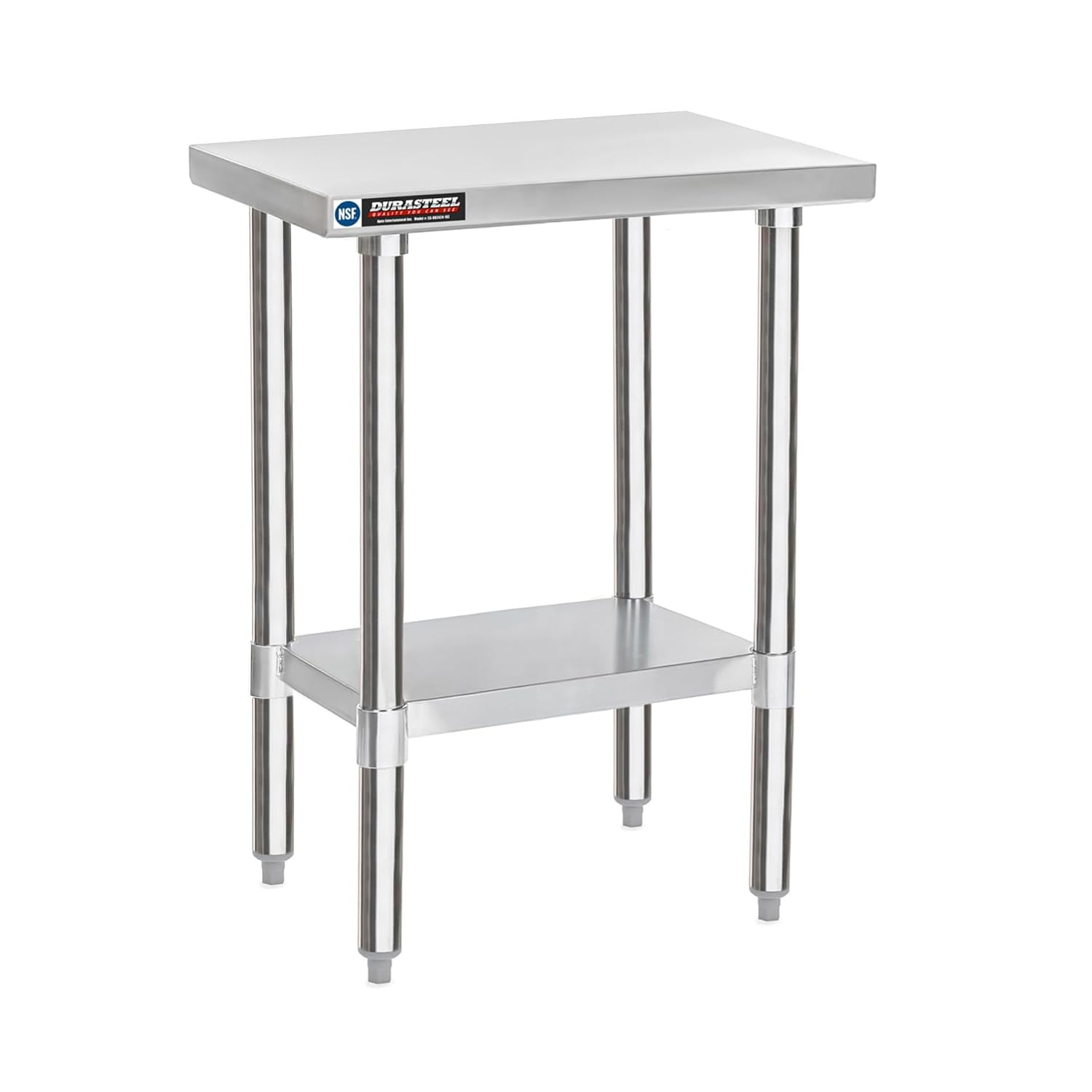 DuraSteel 24x18 Inch Stainless Steel Table - Metal Table with ...