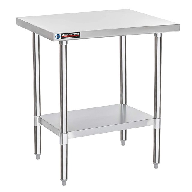 DuraSteel 24x30 Inch Stainless Steel Table - Metal Table with ...