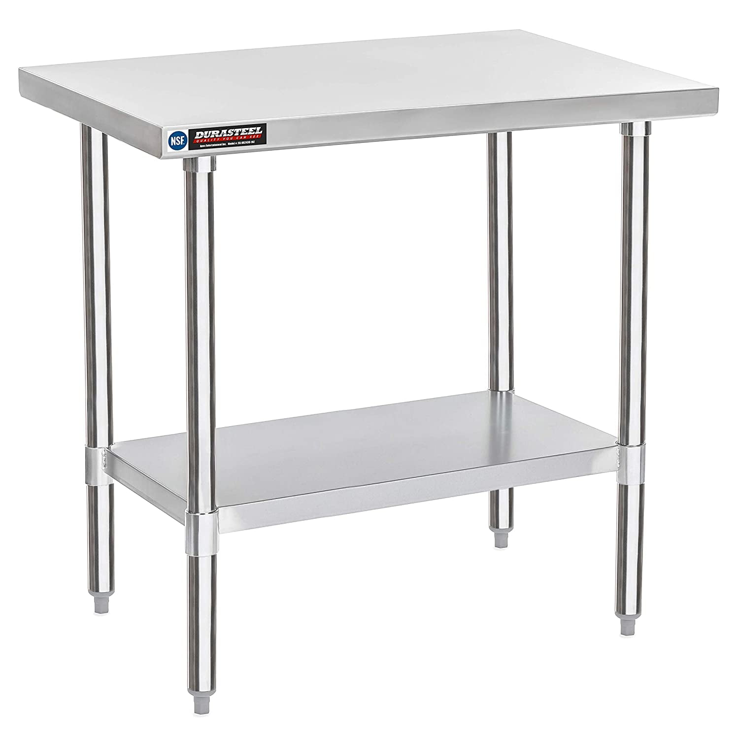 DuraSteel 24x36 Inch Stainless Steel Table - Metal Table with ...