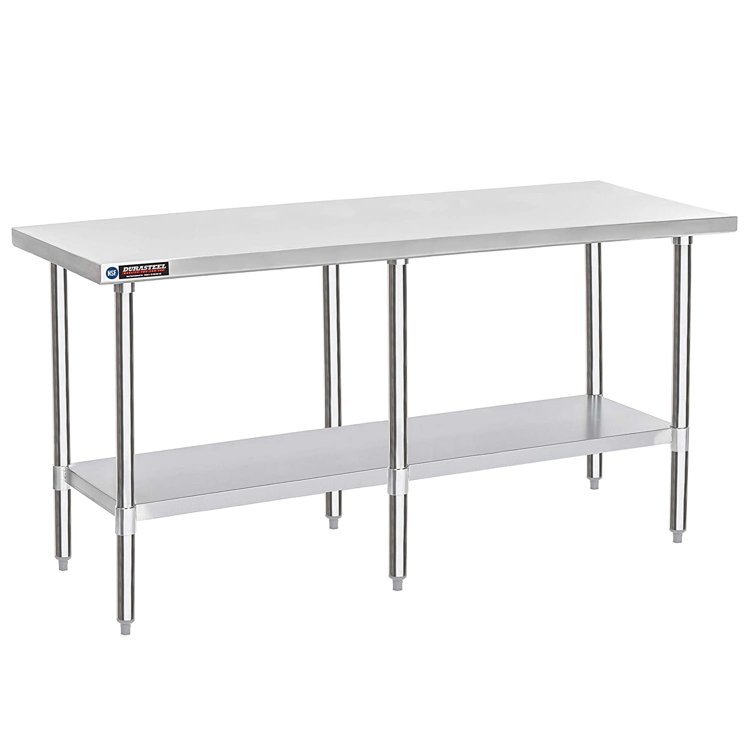 DuraSteel 24x84 Inch Stainless Steel Table - Kitchen Island Workstation ...