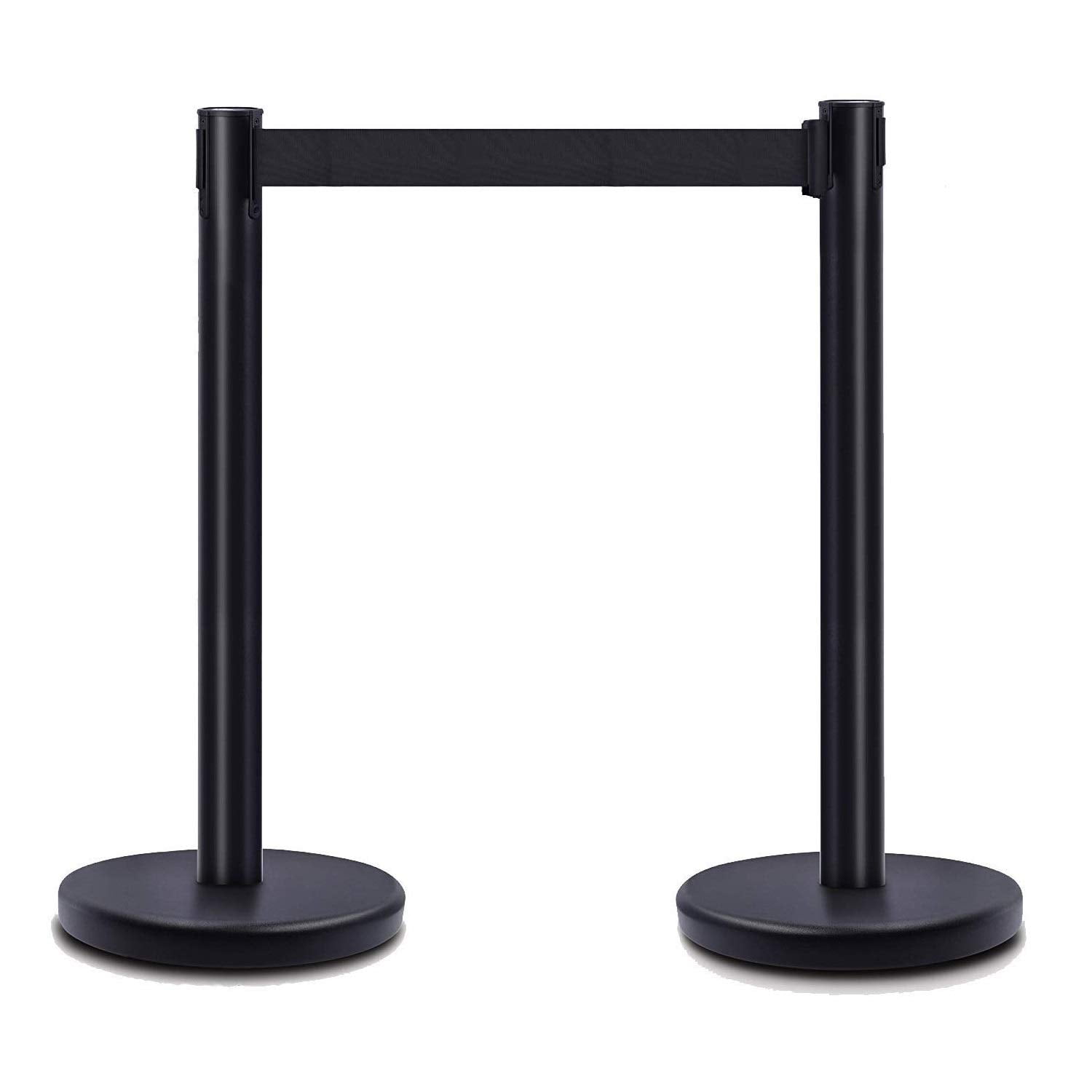 DuraSteel Heavy Duty Crowd Control Stanchion - Premium Steel Black ...