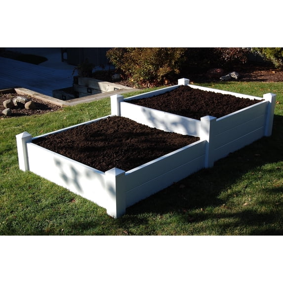 DuraTrel Split Level 4' x 8' Raised Planter Bed - Walmart.com