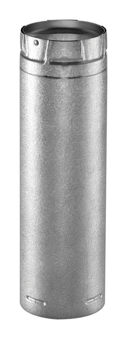 DuraVent 3 in. D X 12 in. L Stainless Steel Double Wall Stove Pipe ...