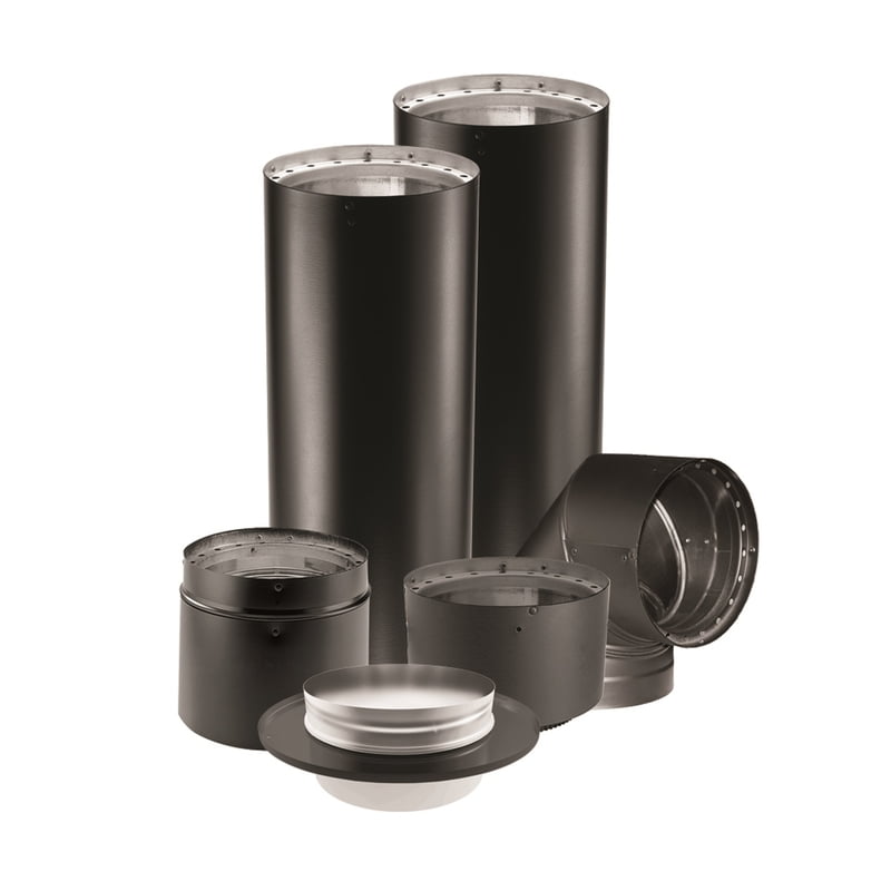 DuraVent DVL 6 in. D X 60 in. L Double Wall Stove Pipe Kit - Walmart.com