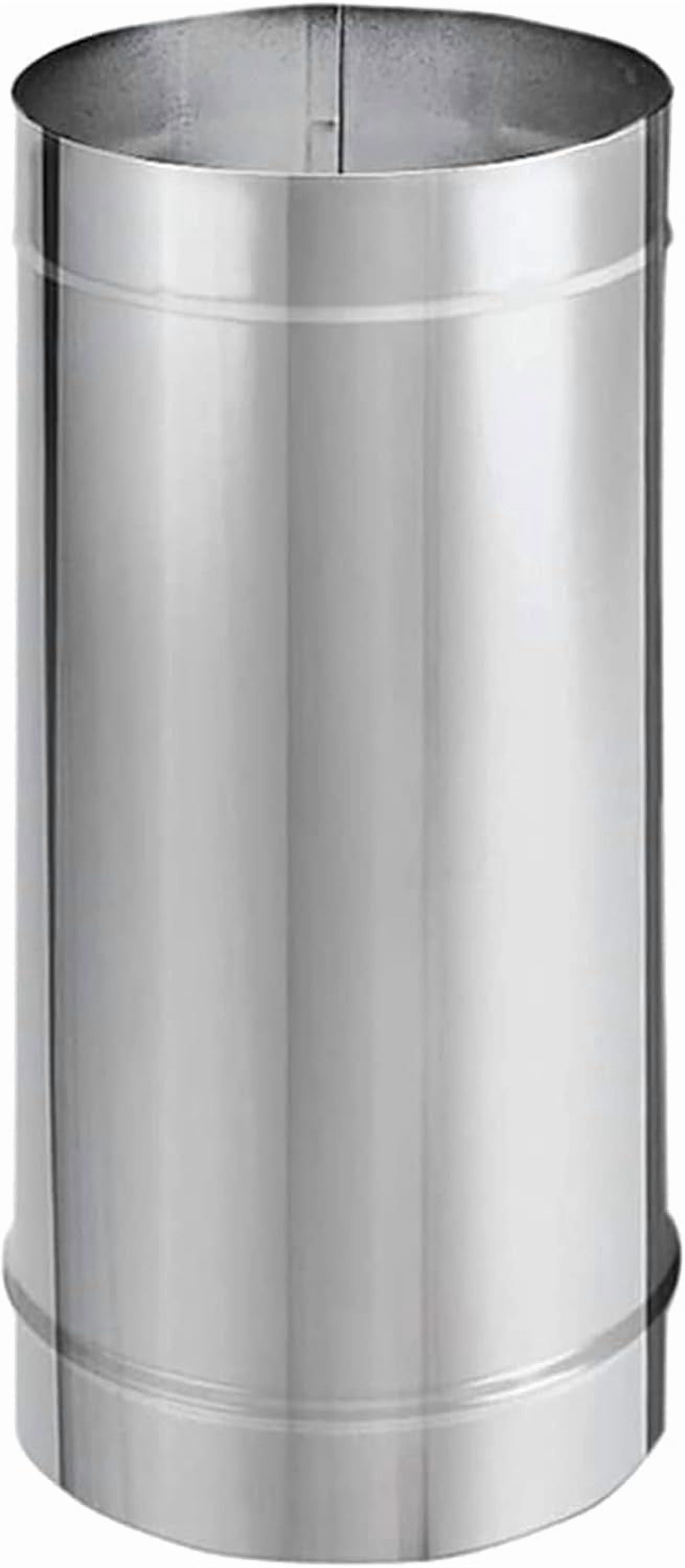 DuraVent DuraBlack 48 x 8 Inch Inner Diameter Stainless Steel ...