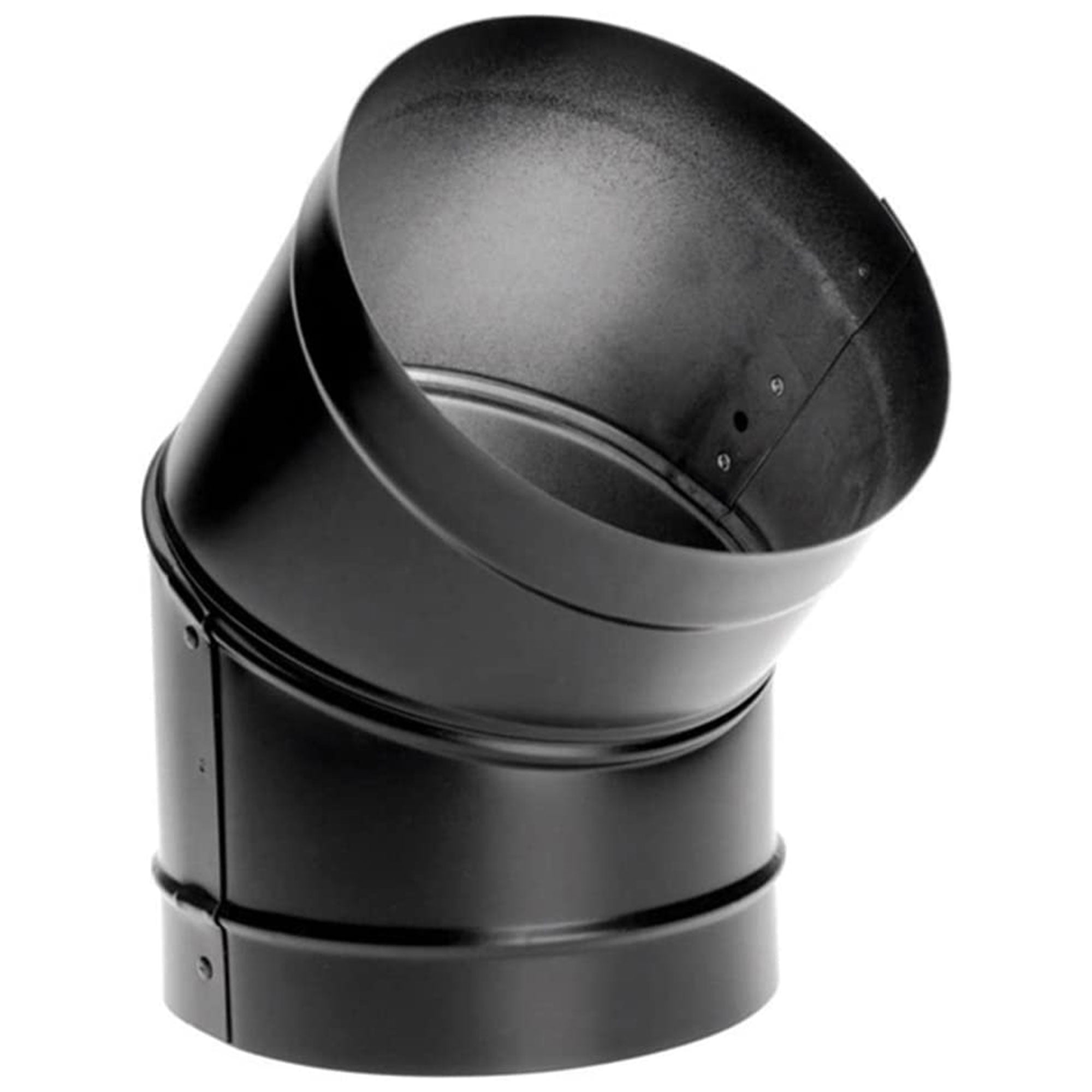 DuraVent DuraBlack 6 Inches Single Wall 45 Degree Elbow Stove Pipe ...