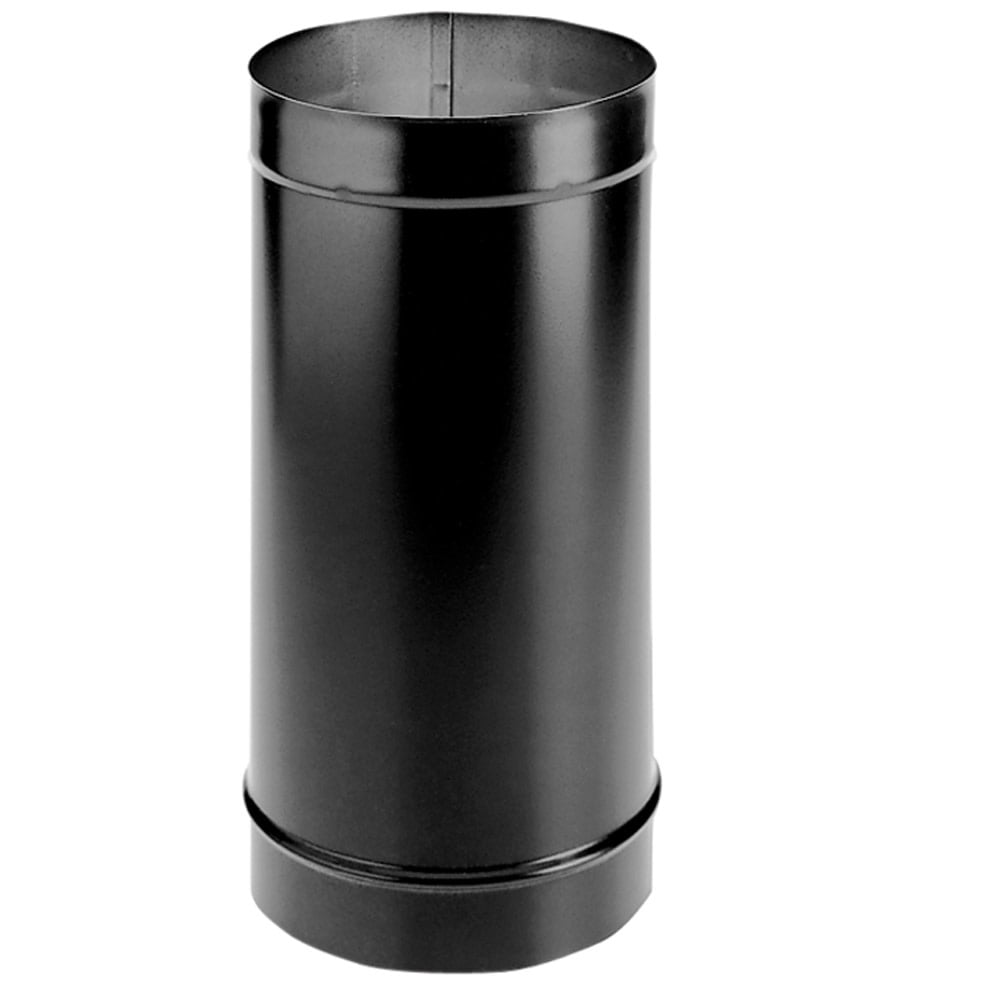 DuraVent DuraBlack 6 in. D X 24 in. L Galvanized Steel Stove Pipe ...