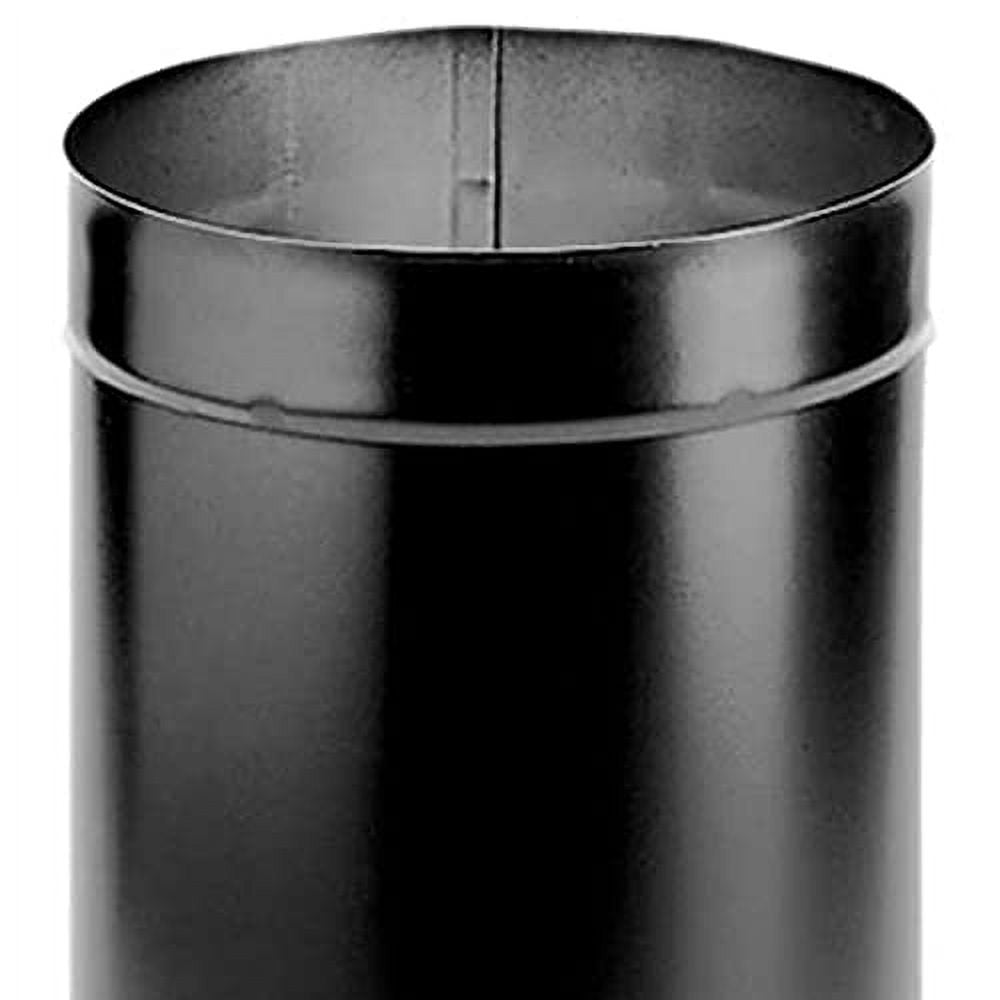 DuraVent DuraBlack 6DBK-12 6 Inch Single Wall Steel Wood Burning ...