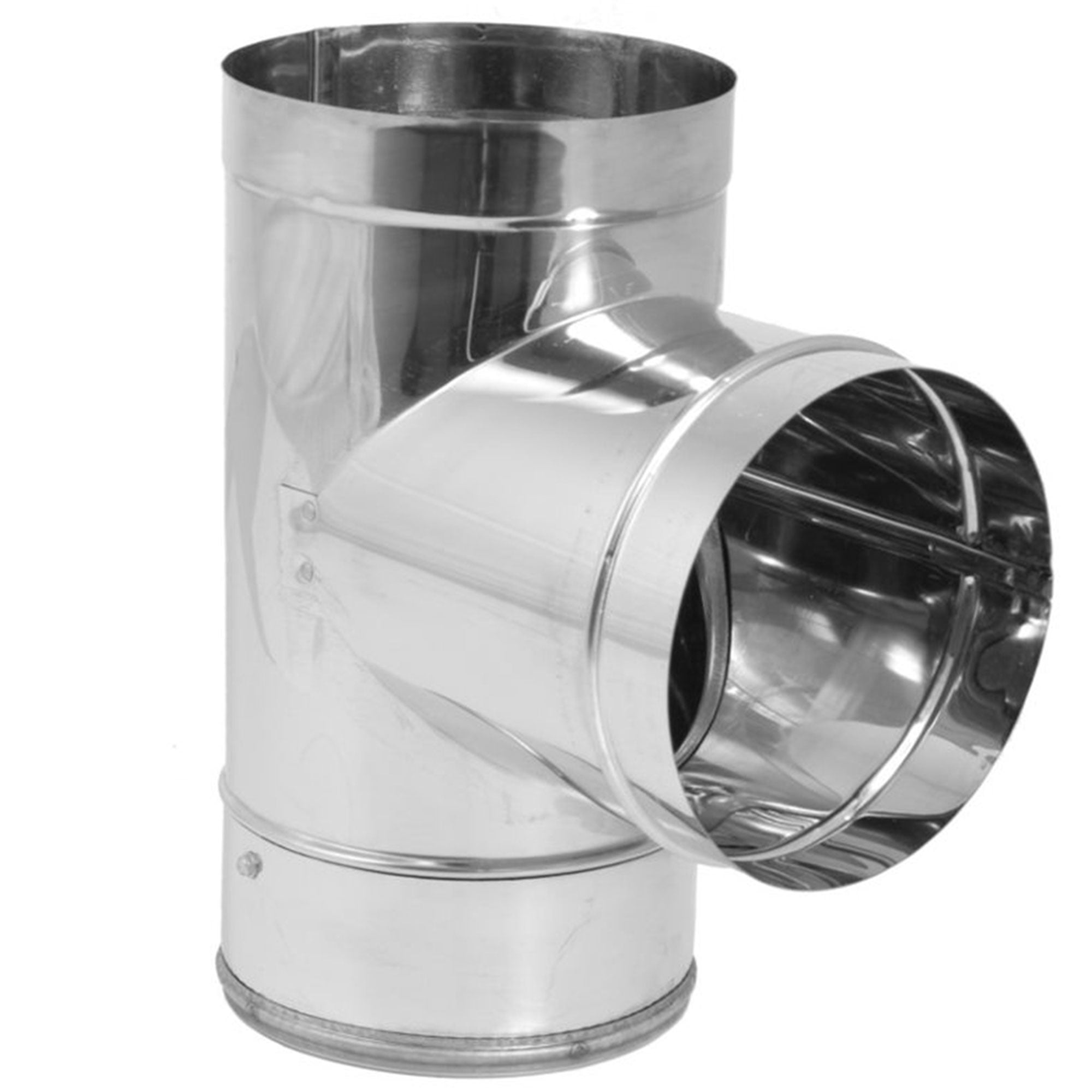 DuraVent DuraBlack Stainless Steel Single Wall Wood Burning Stove ...