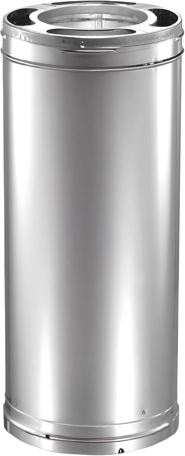 DuraVent DuraPlus Triple-Wall Chimney Stove Pipe, 6" x 36" - Galvanized ...