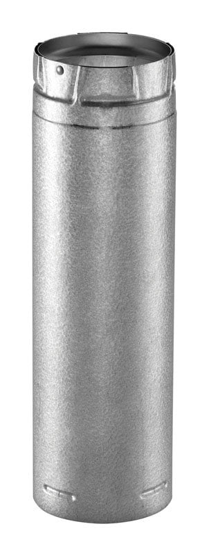 DuraVent PelletVent 4 in. D X 24 in. L Galvanized Steel Double Wall ...