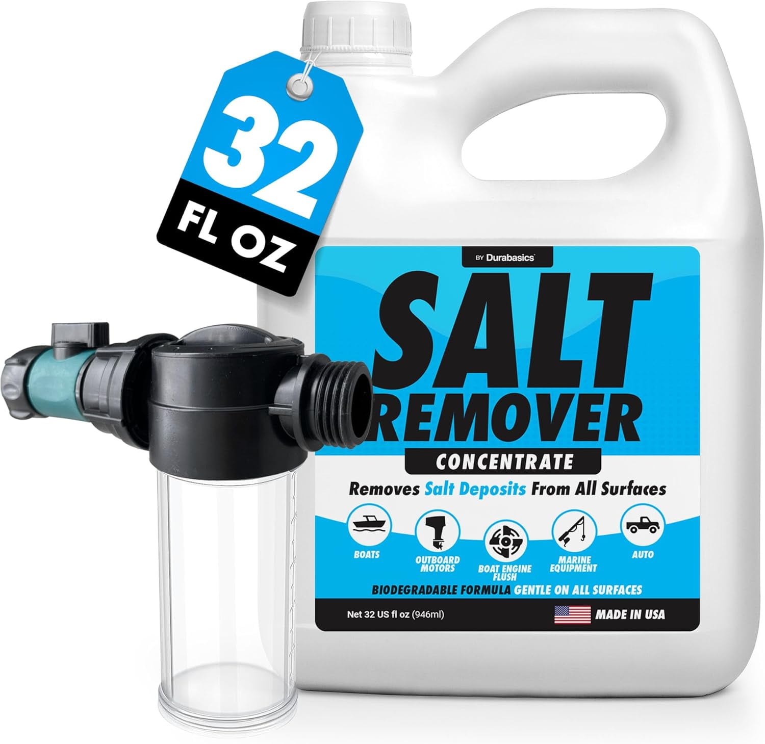 Durabasics Salt Remover Concentrate Kit - Salt Gone - Boat Salt Remover ...
