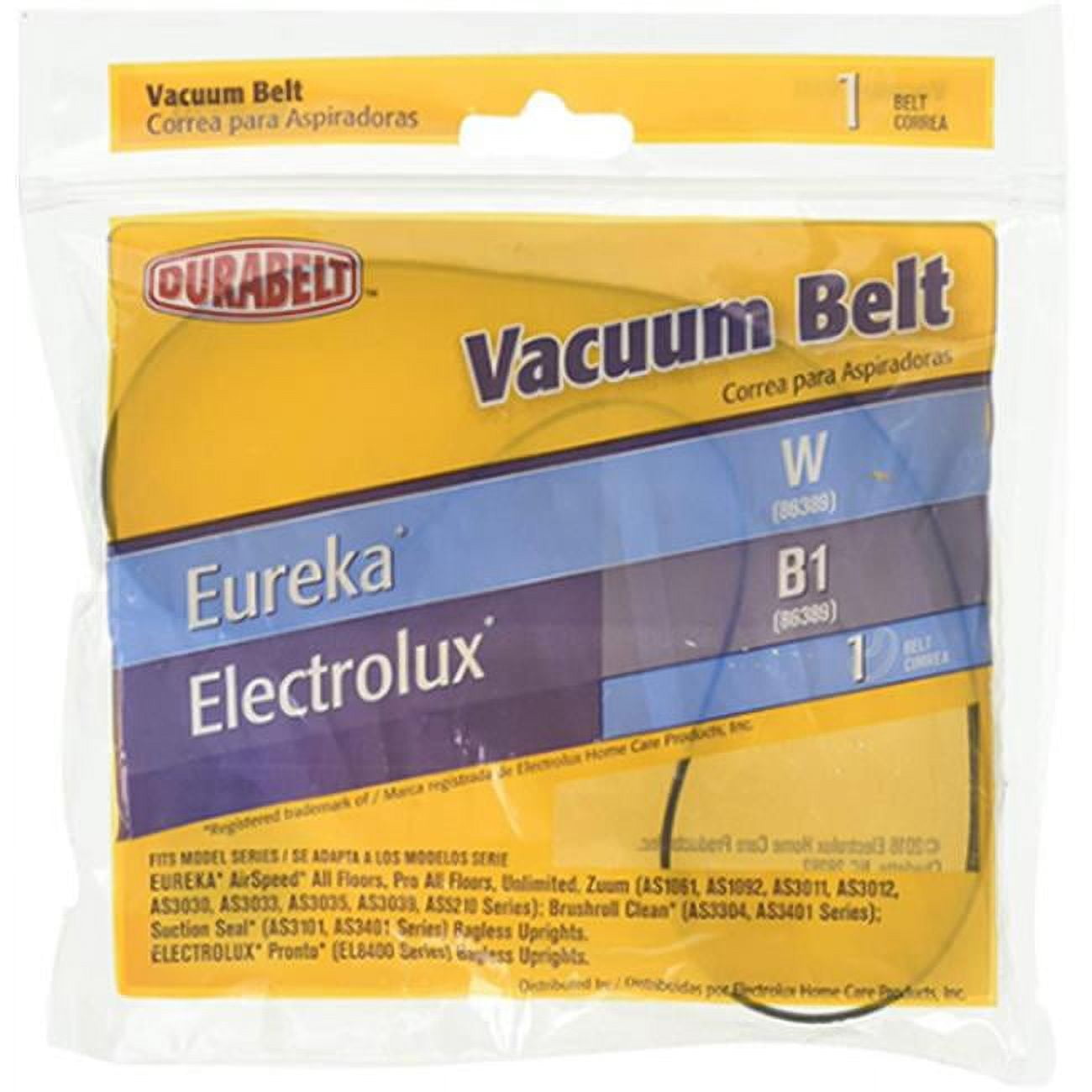 Durabelt Eureka W / Electrolux B1 Belt Pkg - Walmart.com