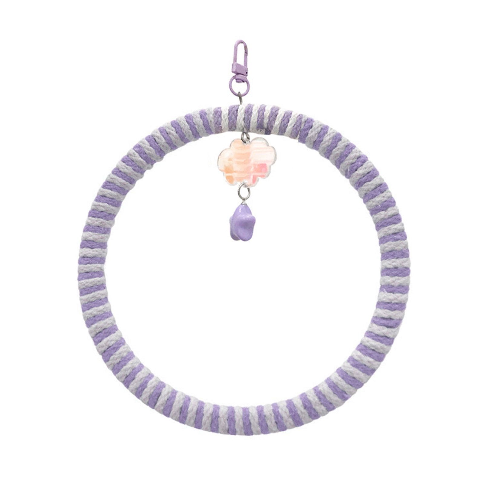 Durability Cotton Rope Bird Swing Perch With Interactive Design For ...