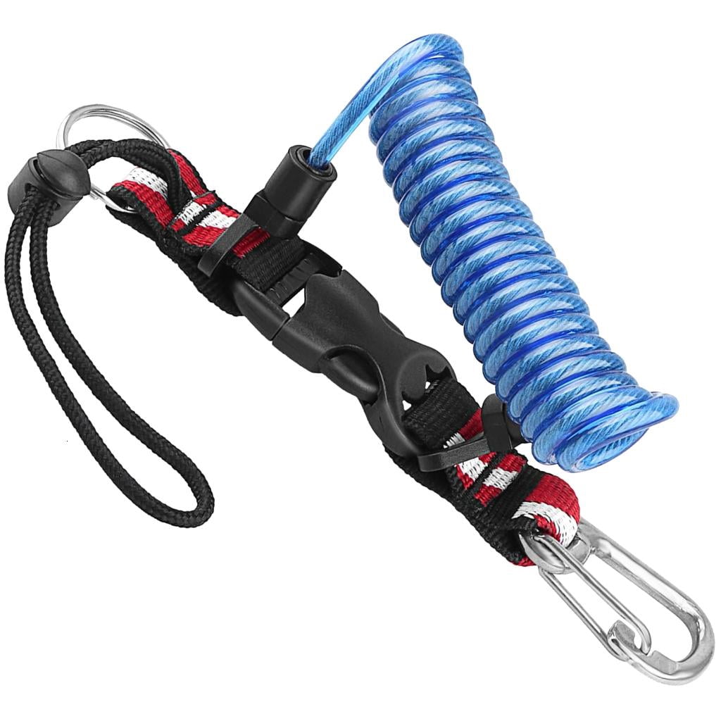 Durability Diving Flag Pattern Lanyard Stainless Steel Retractable ...