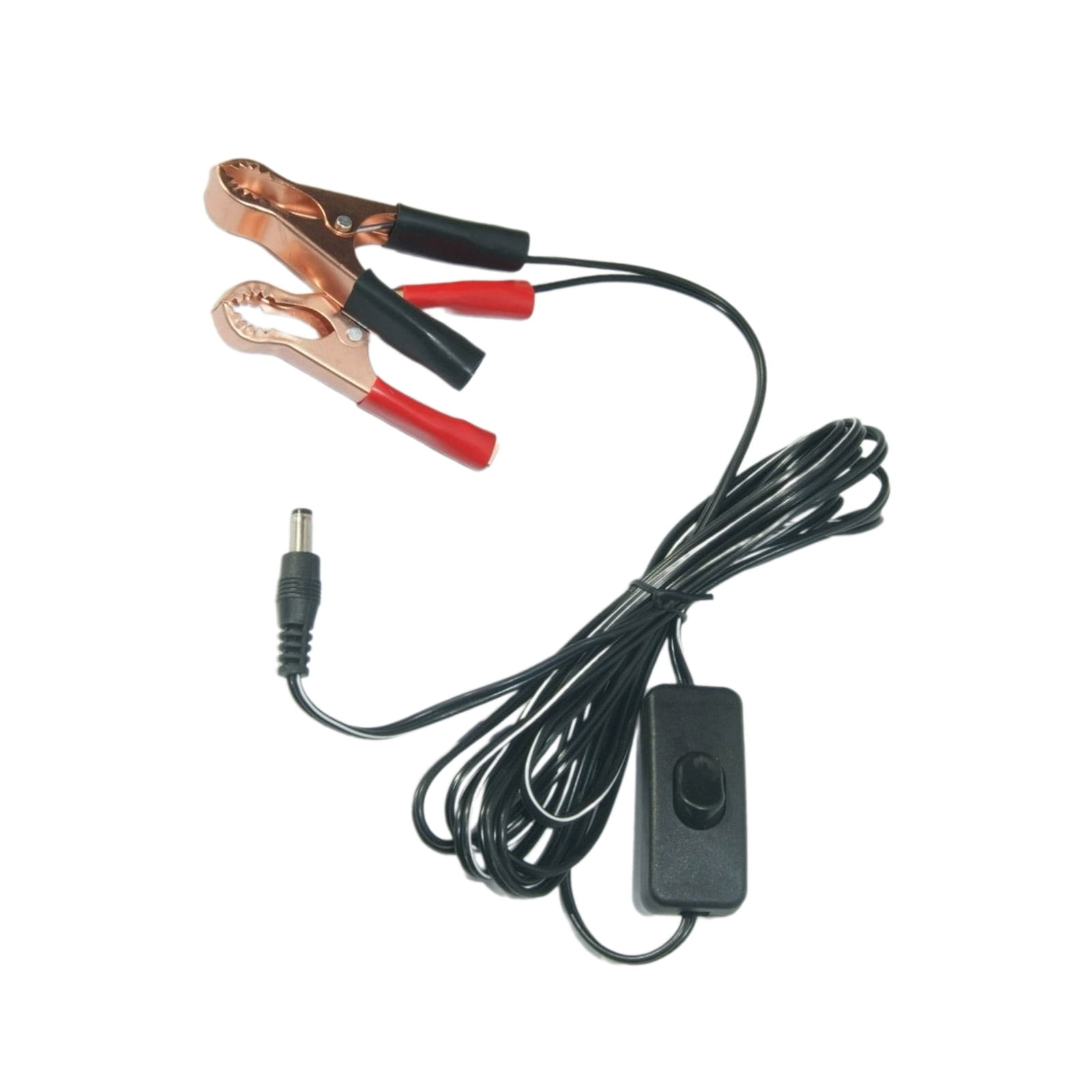 Flexible DC5.5x2.1mm Power Male Cable to 2 Alligators Clip Cable Power ...